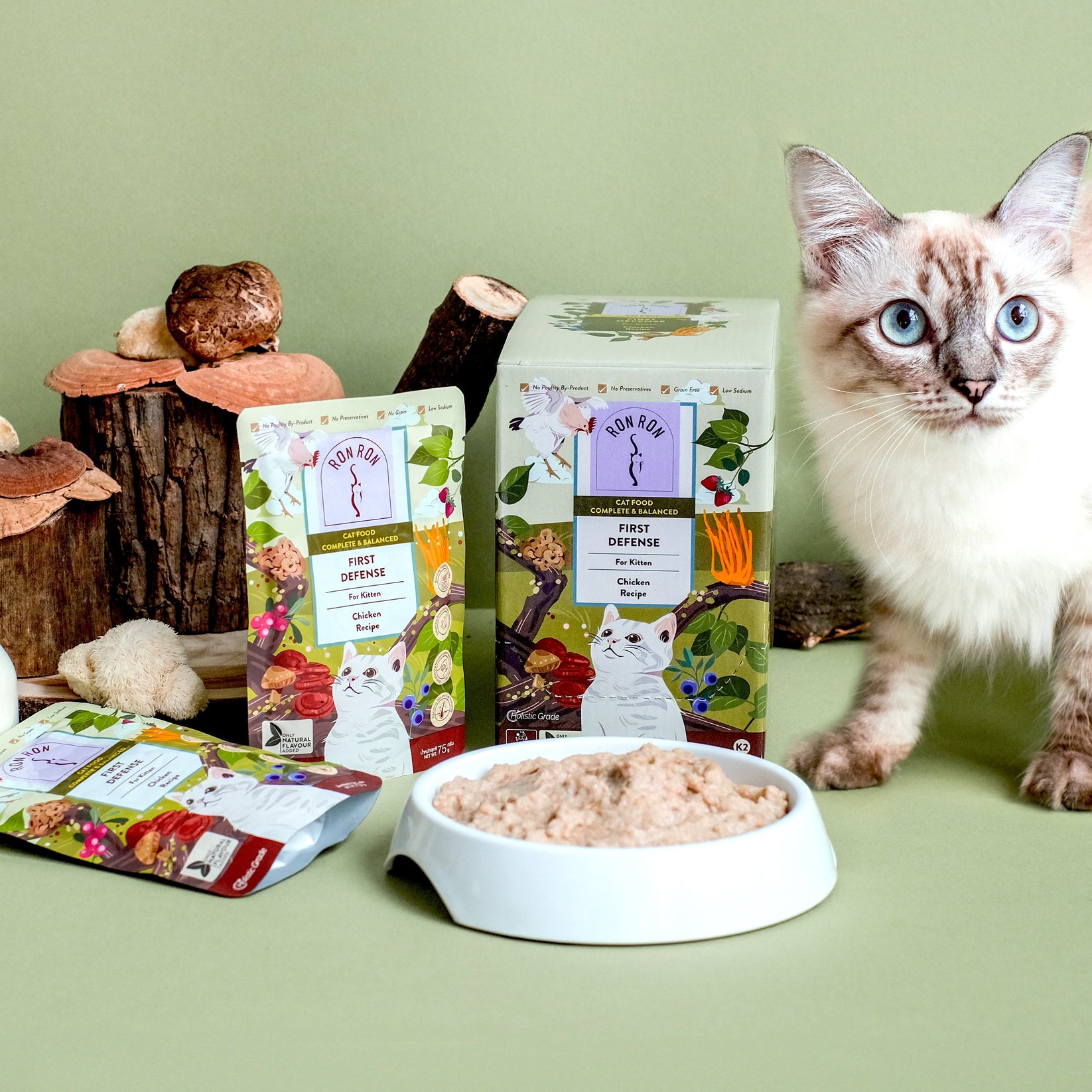 First Defense ( Box ) 12 Pouches – RON RON Premium Cat Food